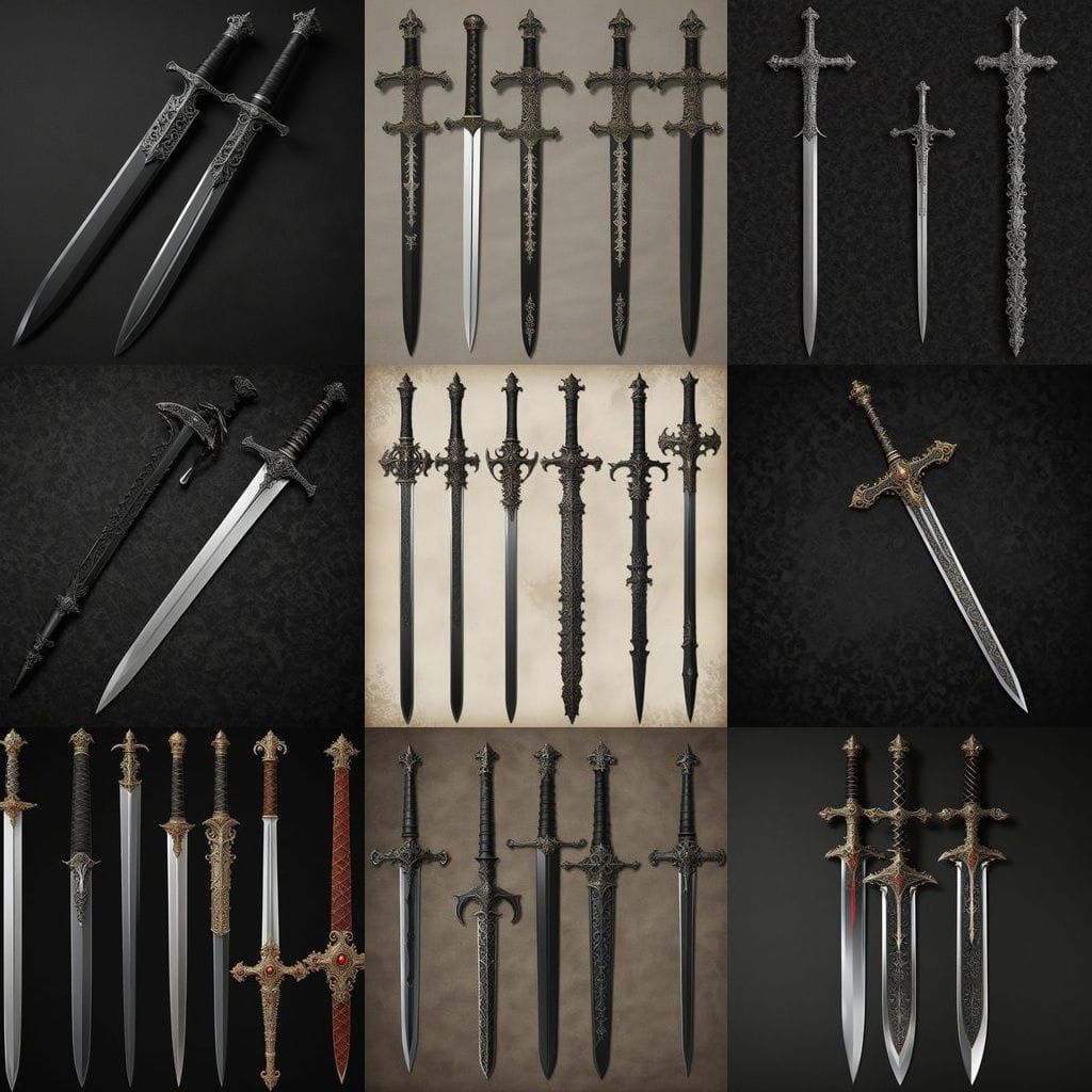 gothic swords - Gothic Swords Generated by AI