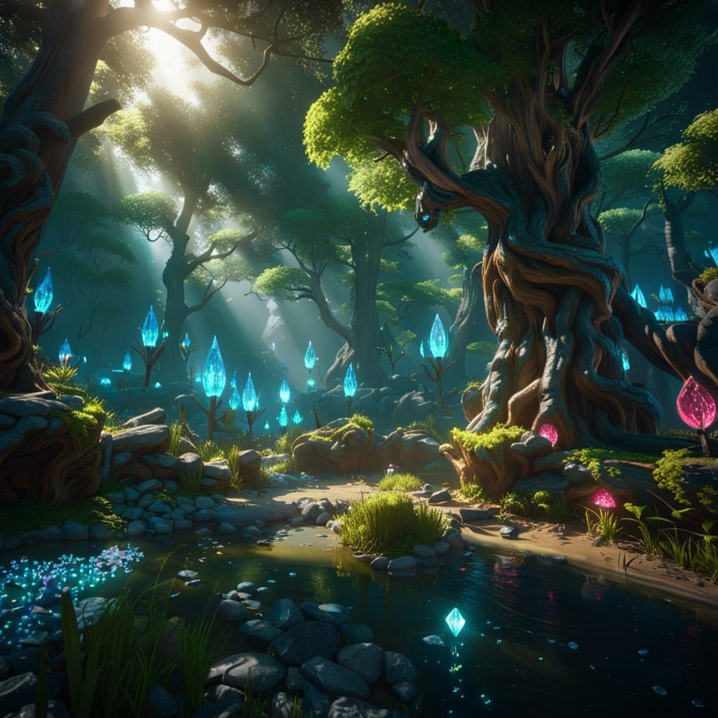 Ethereal Forest - AI Generated Artwork - NightCafe Creator