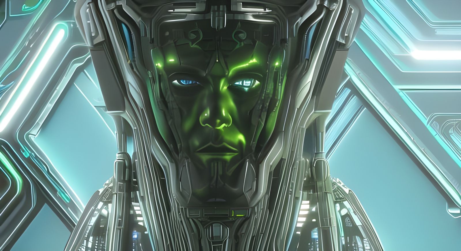 Alien cyborg hybrid portrait, hbo's west world, matrix metropolis, ai ...