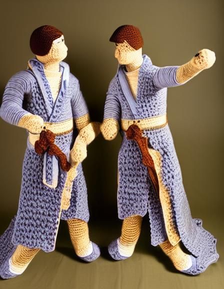 David and Jonathan were knit together... - AI Generated Artwork ...