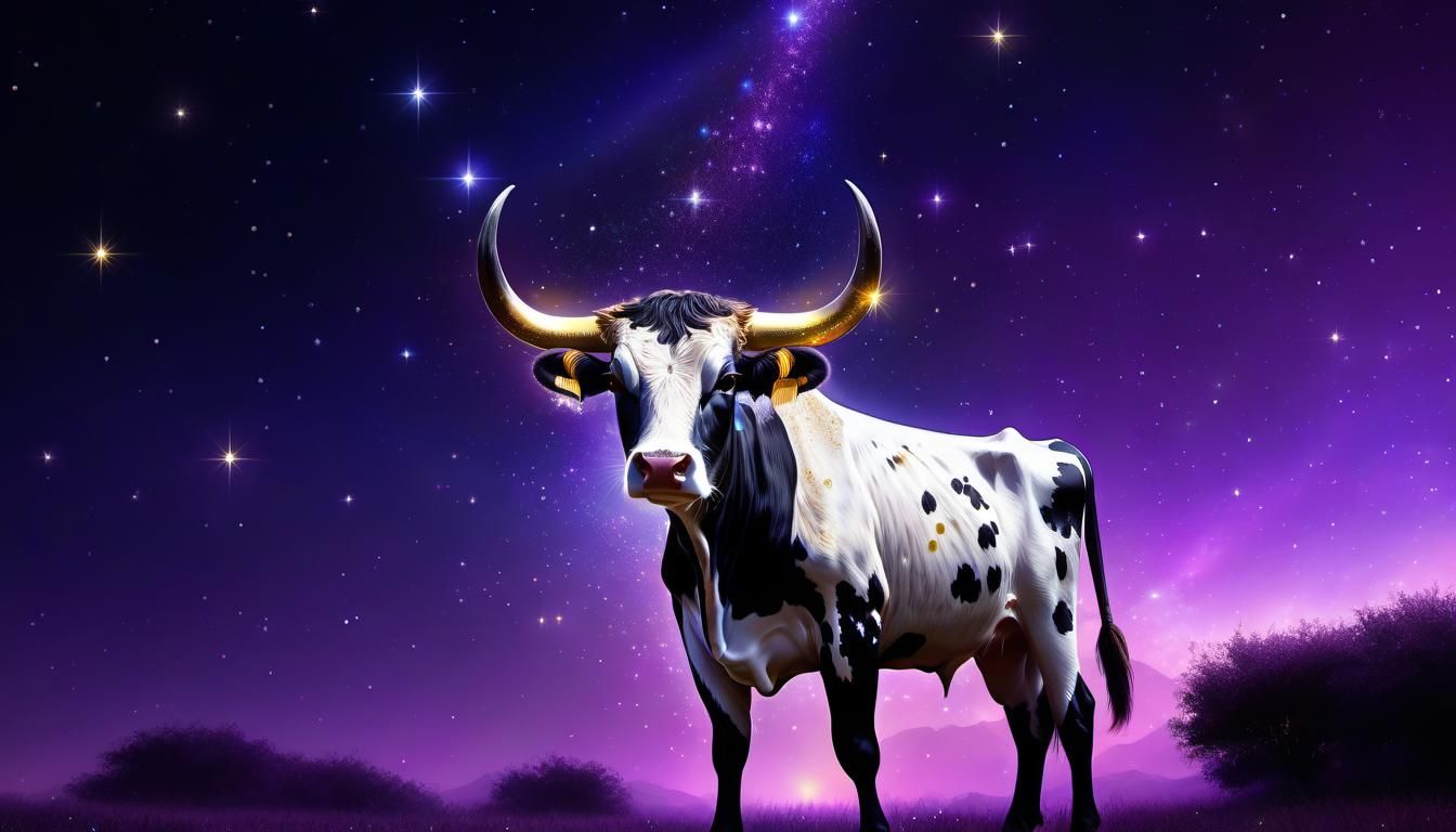 Cosmic cow - AI Generated Artwork - NightCafe Creator