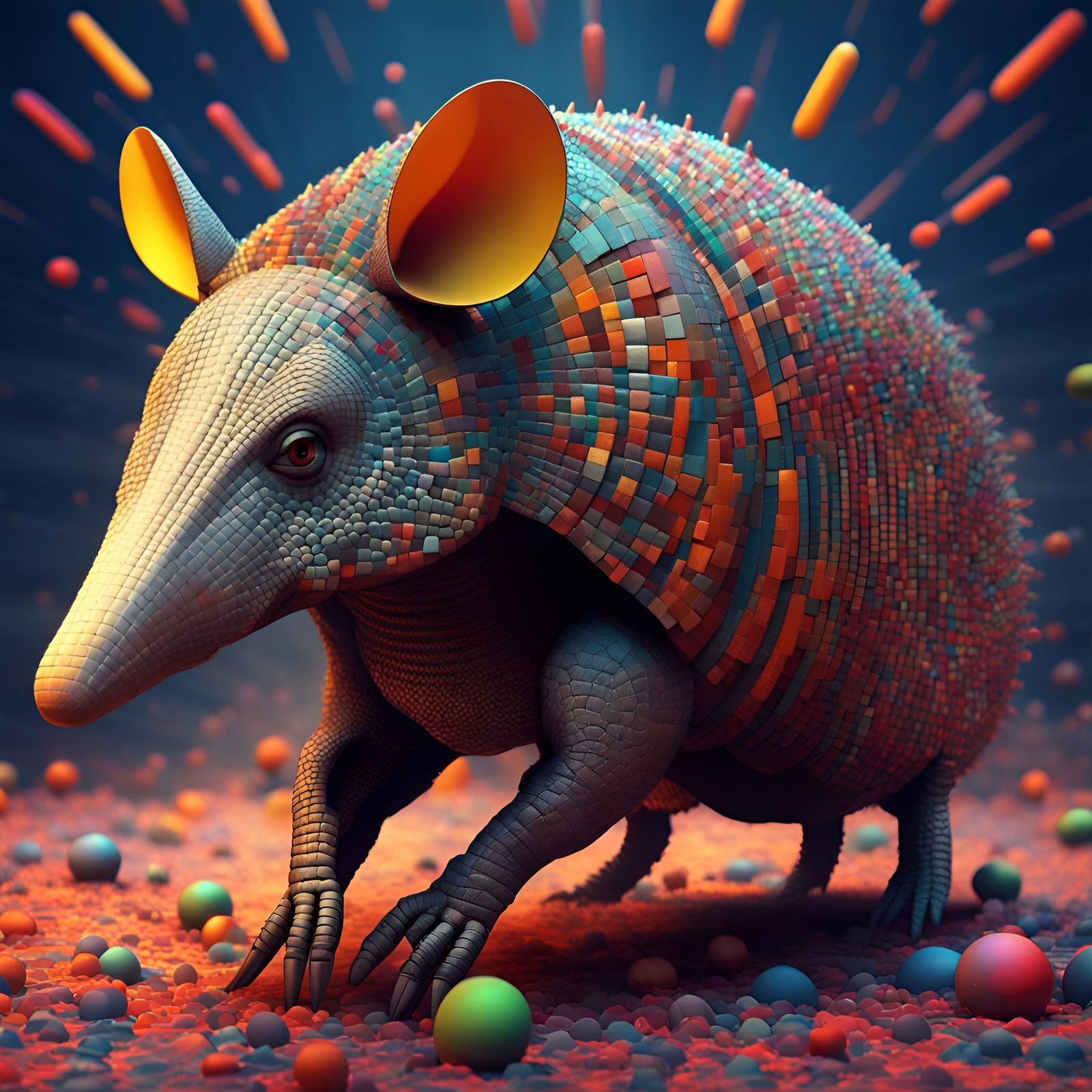 Armadillo art - AI Generated Artwork - NightCafe Creator