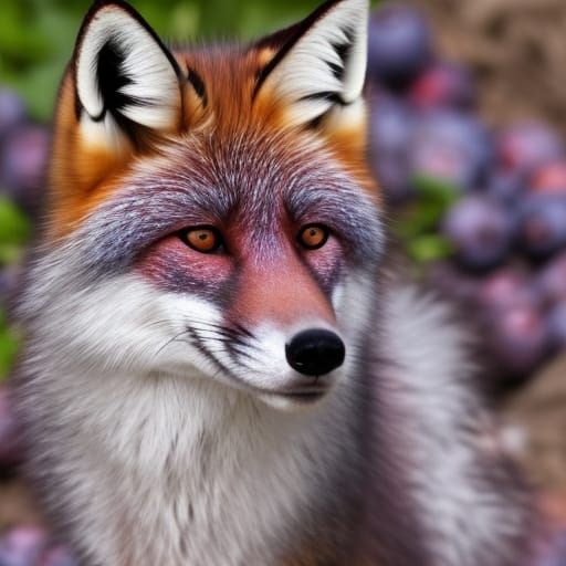 blueberry fox - AI Generated Artwork - NightCafe Creator