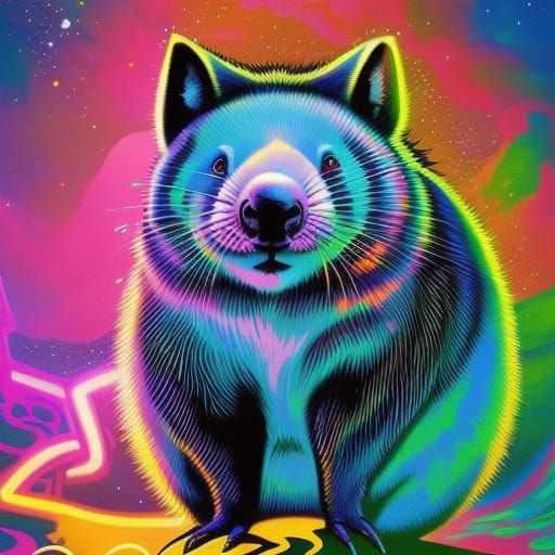 Avatar of the 80s Wombat! - AI Generated Artwork - NightCafe Creator