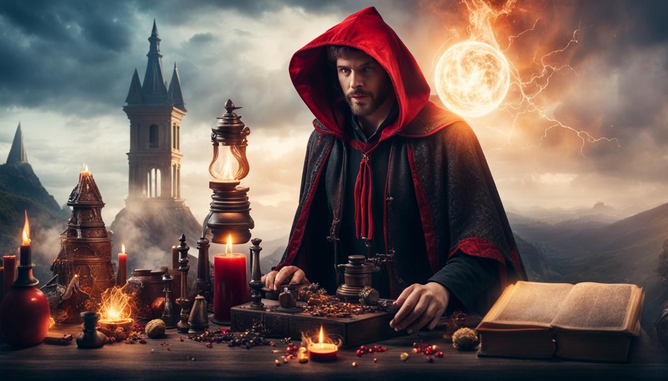 Sorcerer prepares a spell - AI Generated Artwork - NightCafe Creator