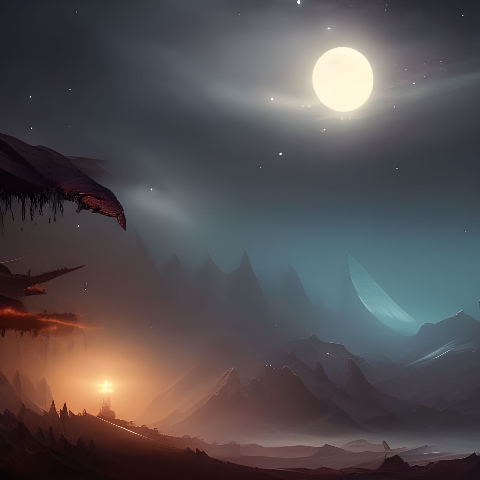 Night Sky - AI Generated Artwork - NightCafe Creator