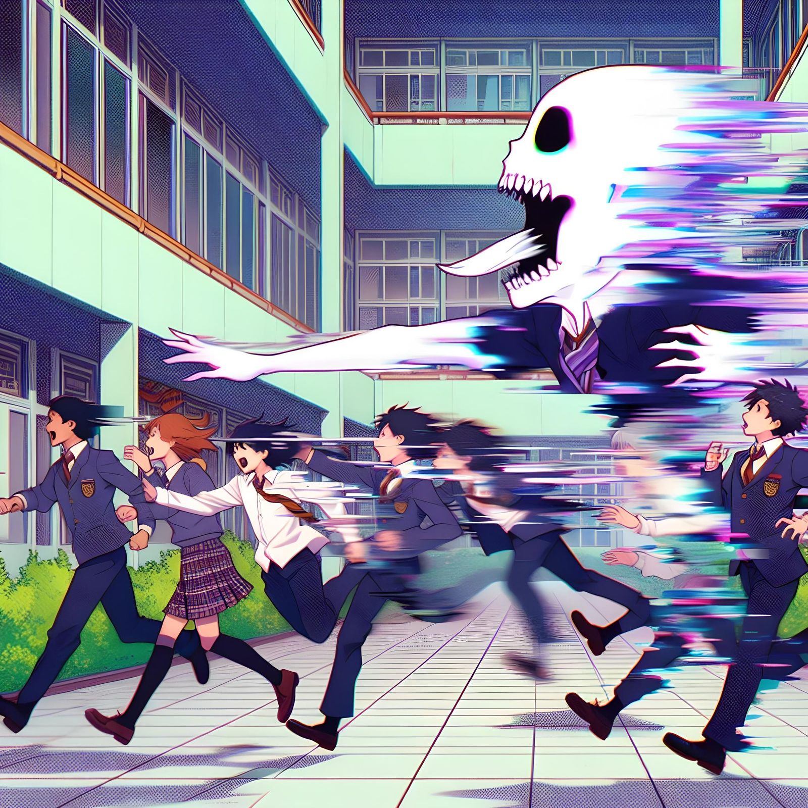 ghost chase - AI Generated Artwork - NightCafe Creator