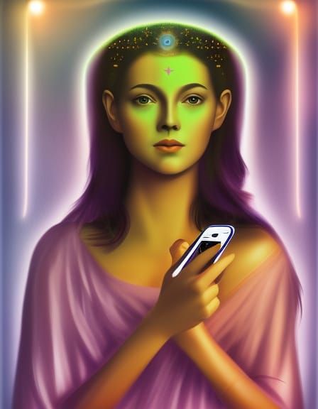 “Approdite” Goddess of Apps - AI Generated Artwork - NightCafe Creator
