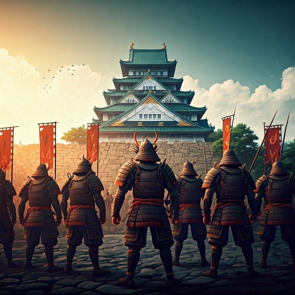 Samurai soldier - Fantastical Clay Samurai Warriors Stand G...