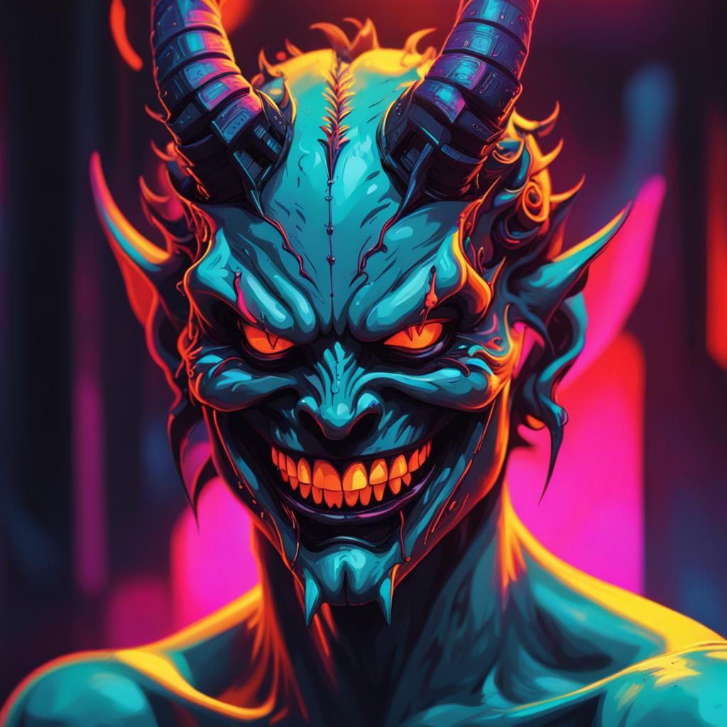 Horrifying Grin - AI Generated Artwork - NightCafe Creator