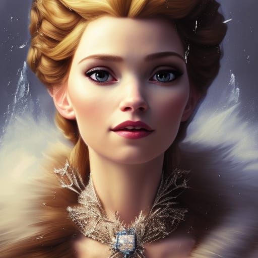 Queen Elsa - AI Generated Artwork - NightCafe Creator