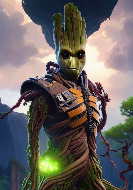 Groot - AI Generated Artwork - NightCafe Creator