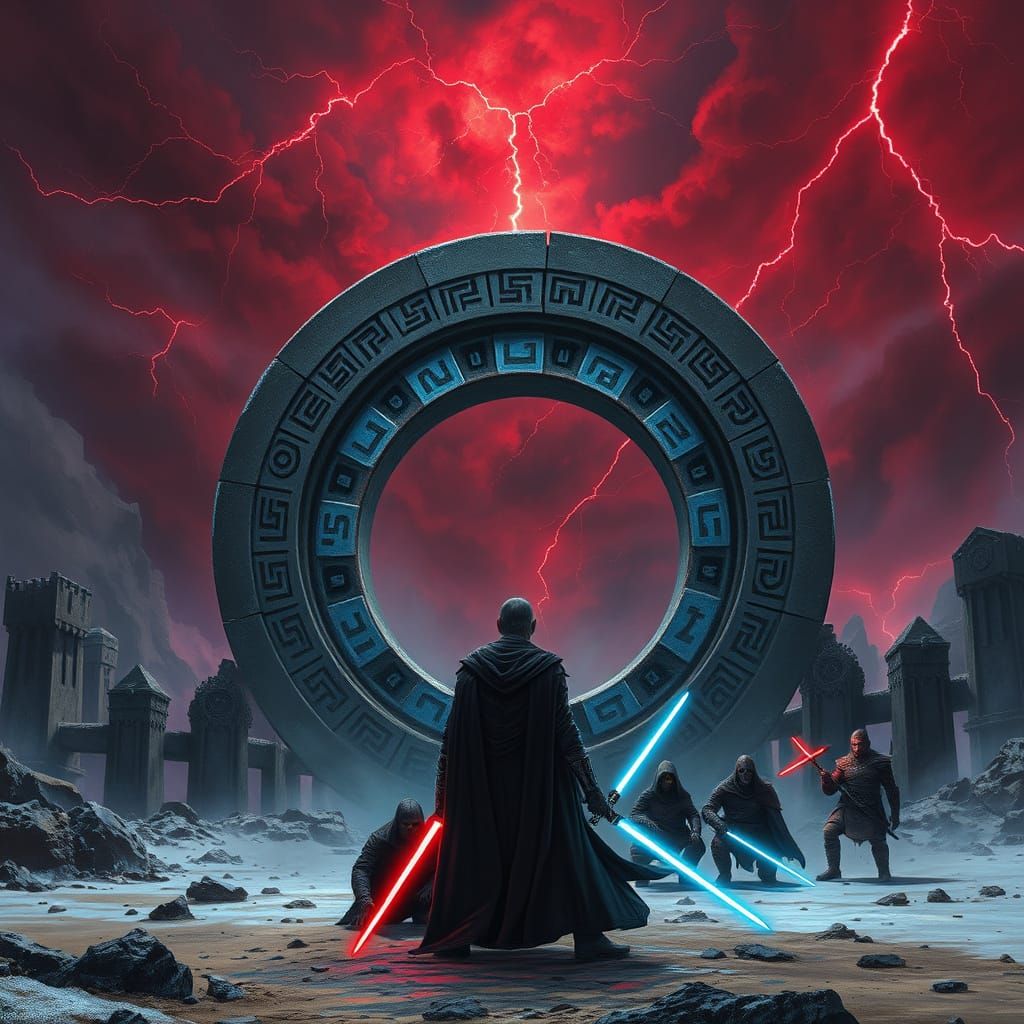 Ancient Ruins of Thule Unveil Infinity Gate - AI Art