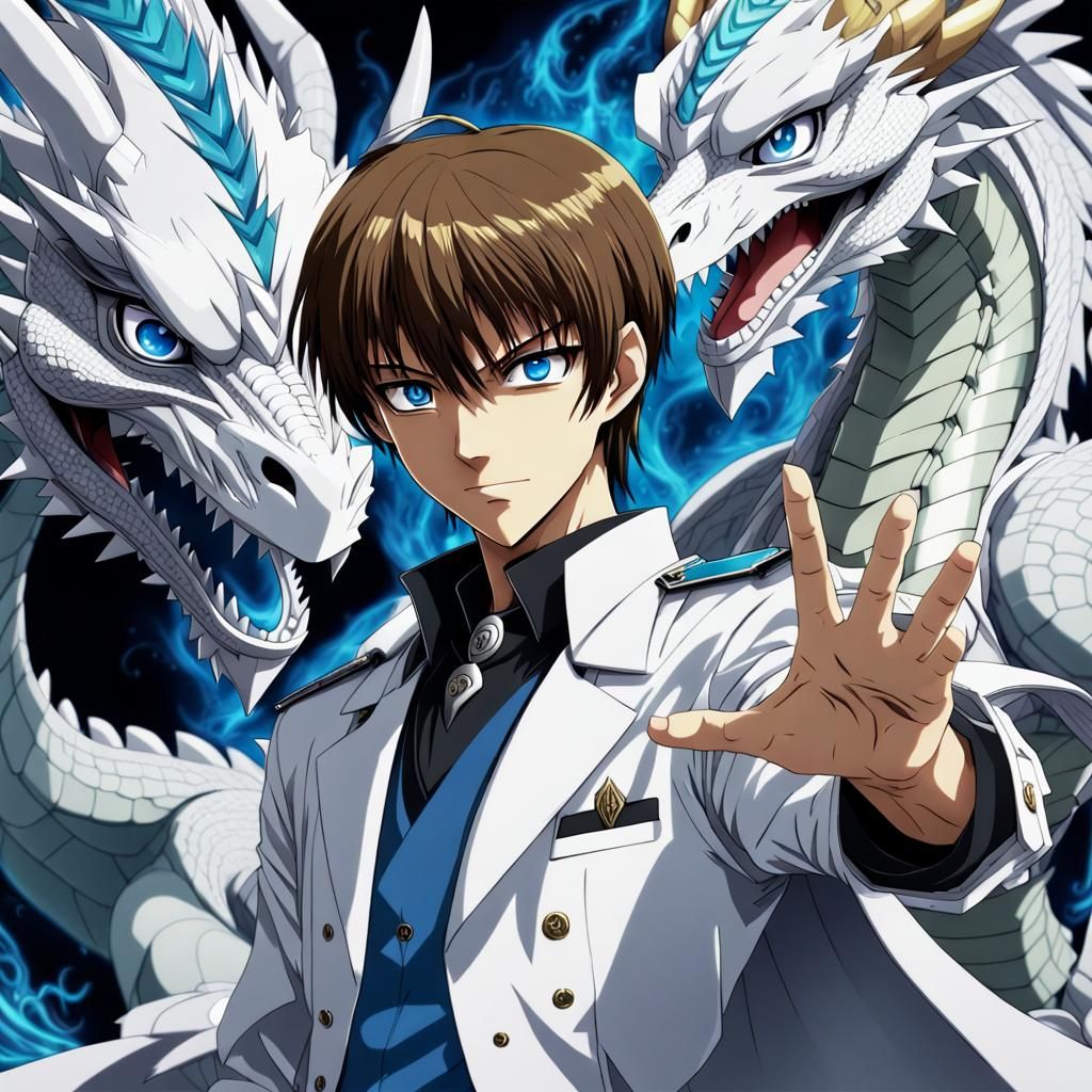 Seto Kaiba - Ready for the final blast - AI Generated Artwork - NightCafe Creator