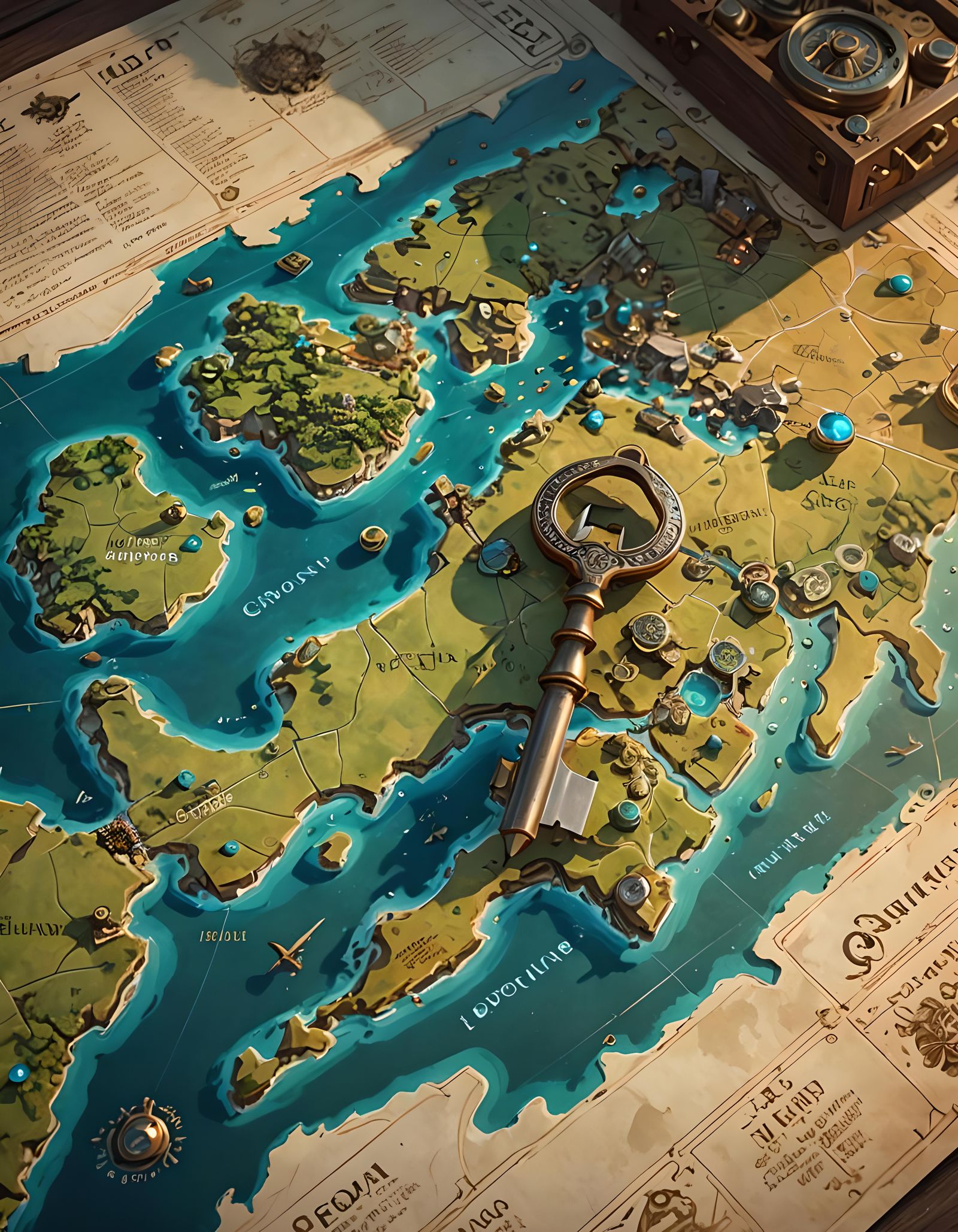 key of undiscovered bounties - AI Generated Artwork - NightCafe Creator