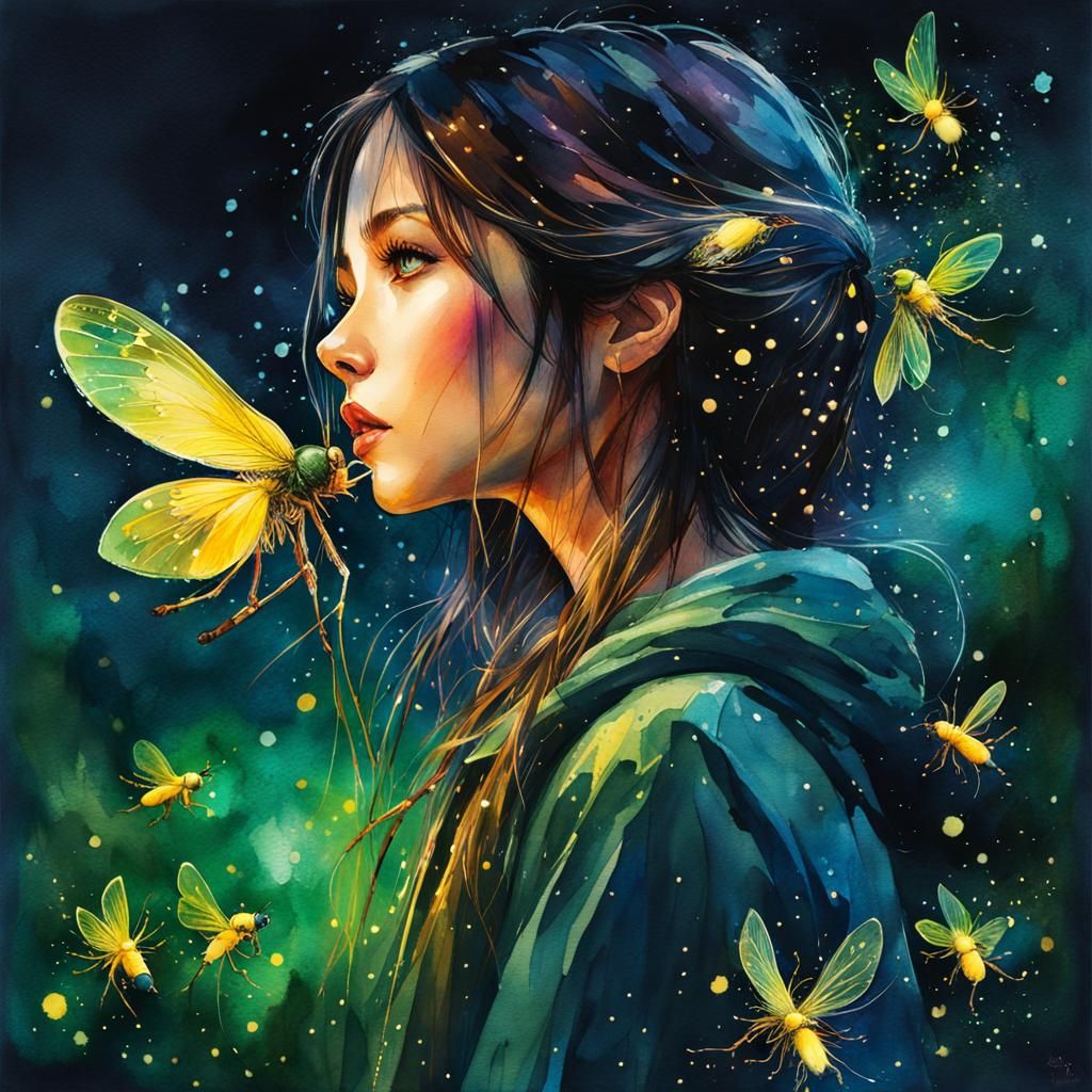 Fireflies - AI Generated Artwork - NightCafe Creator