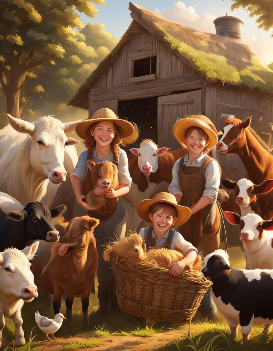 Down on the Farm - AI Generated Artwork - NightCafe Creator