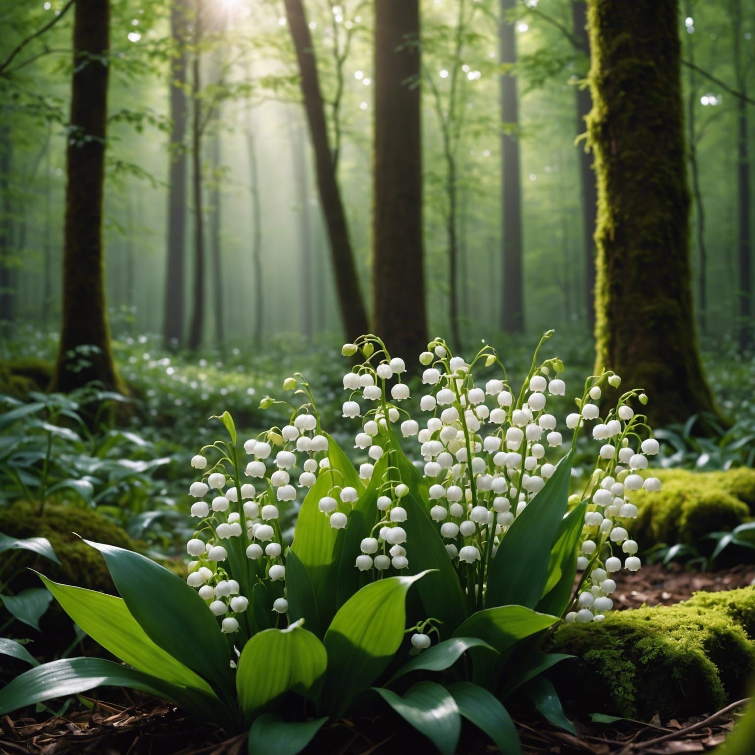 Pretty lily of the valley - AI Generated Artwork - NightCafe Creator