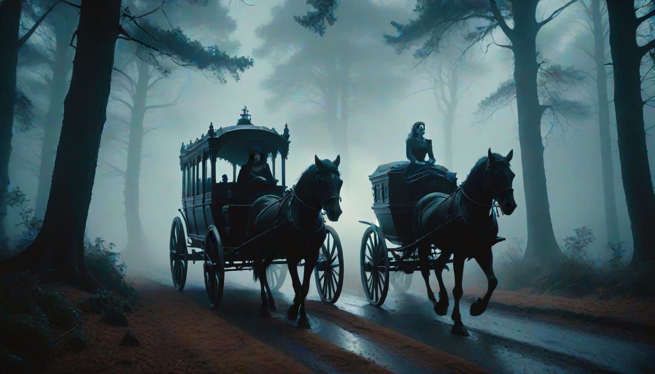 On a cold and stormy night, a mysterious gothic woman races through an ...