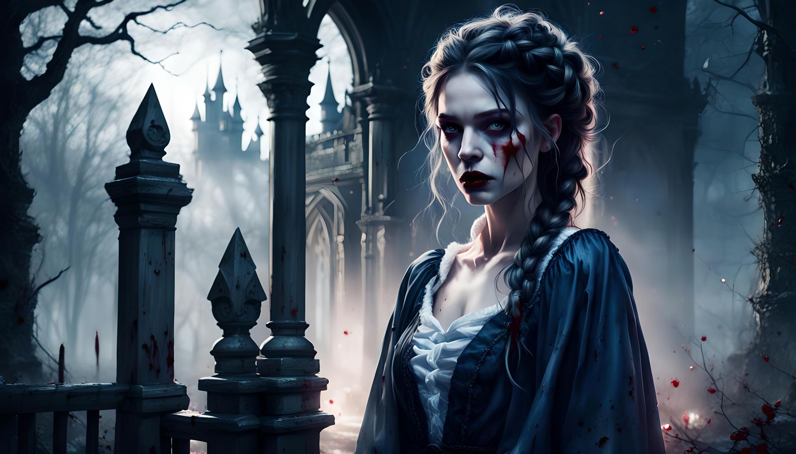 Vampire Snow White - AI Generated Artwork - NightCafe Creator