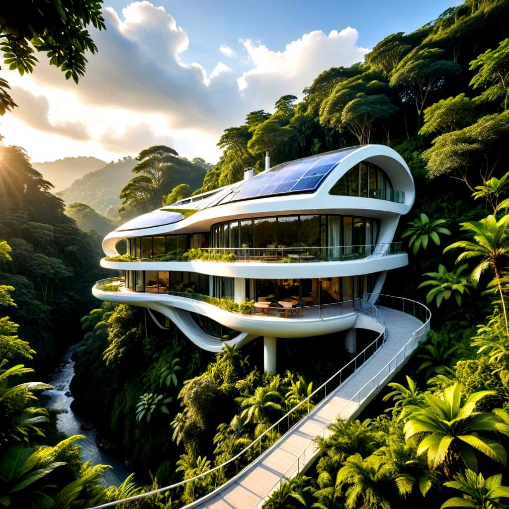 Solarpunk modern house - Solarpunk modern house