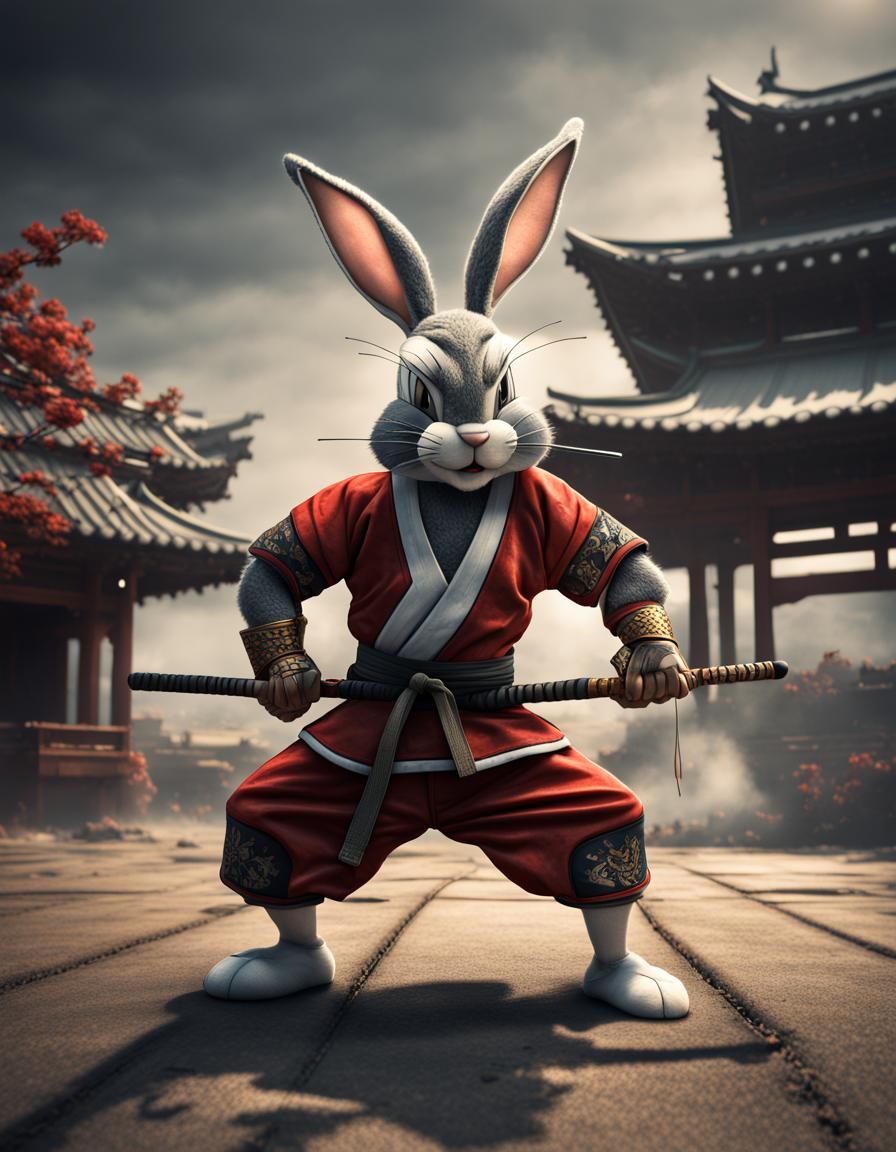Bugs Bunny Samurai - AI Generated Artwork - NightCafe Creator