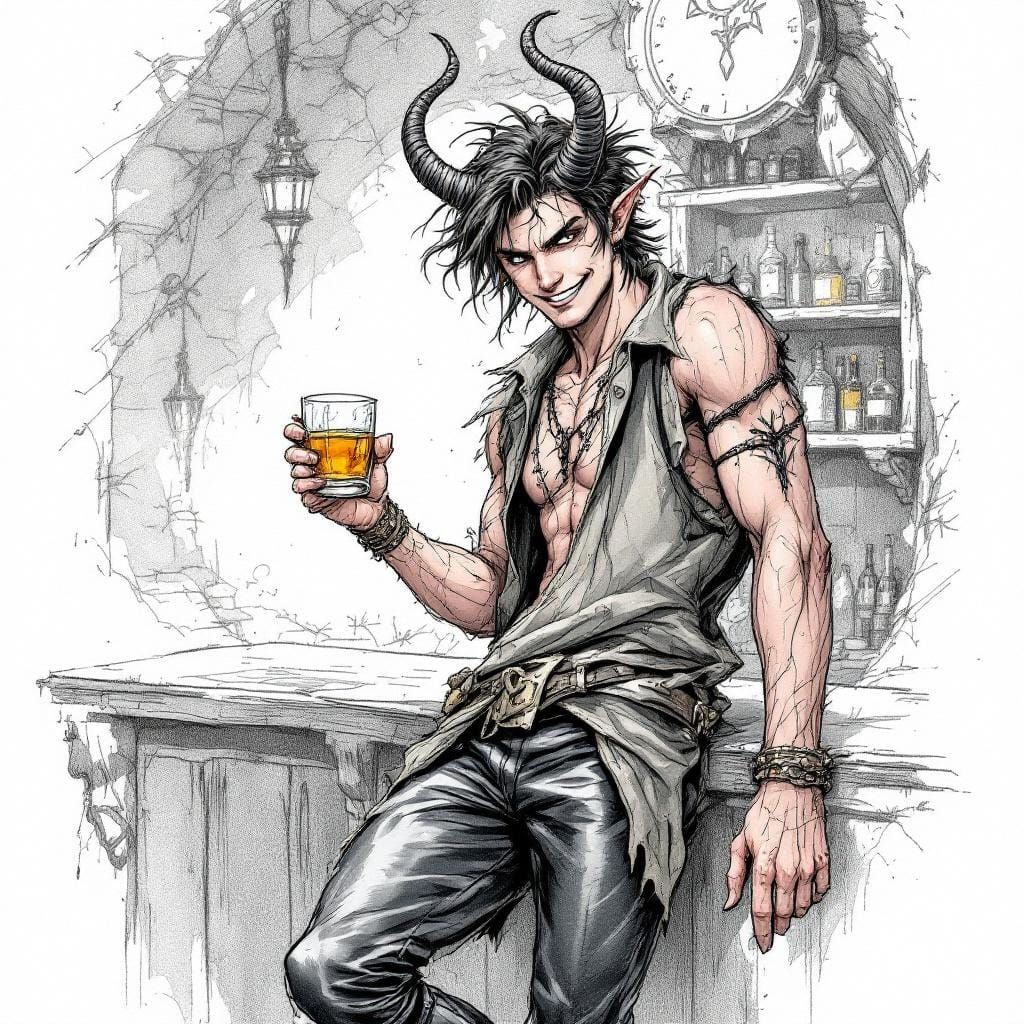 Cambion with an Impish Smile 250602