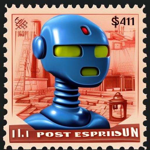 Postage Stamp - AI Generated Artwork - NightCafe Creator