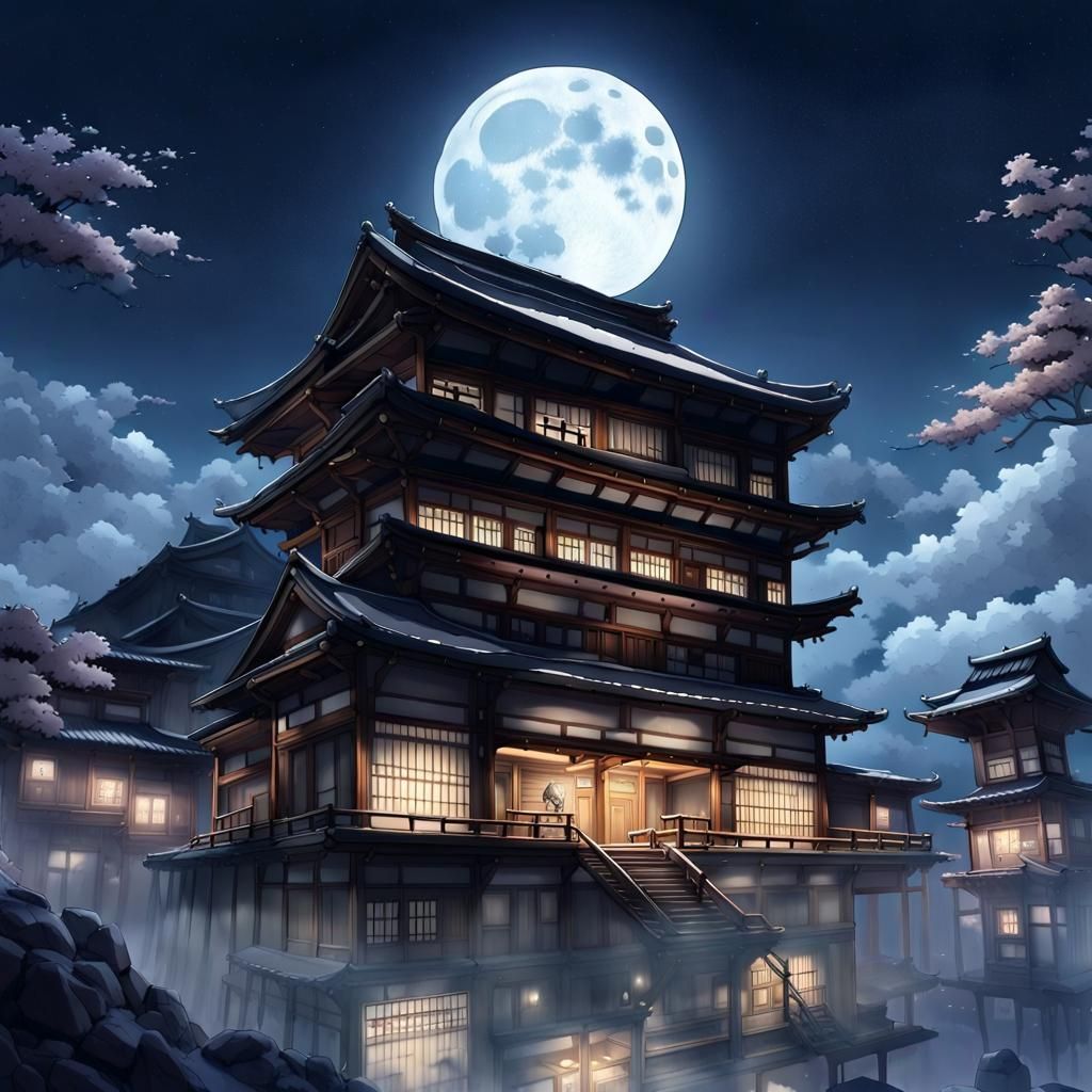 Ancient Japanese Building III - AI Generated Artwork - NightCafe Creator