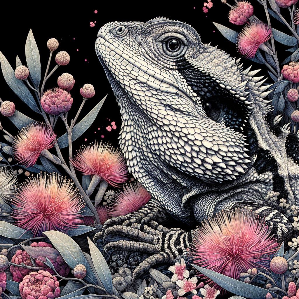 Australian Frilled Neck Lizard - Australian Frilled Neck Li...