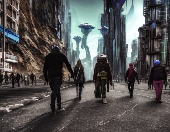 future alien towers dystopian alien worlds future machine city i people ...