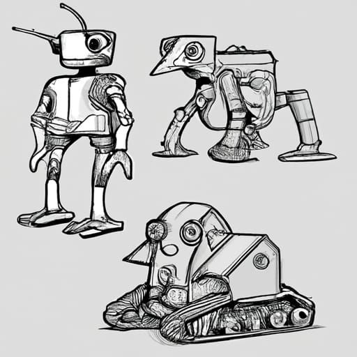 Random Robots - AI Generated Artwork - NightCafe Creator