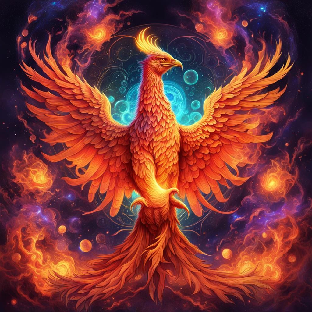 Magic Phoenix - AI Generated Artwork - NightCafe Creator