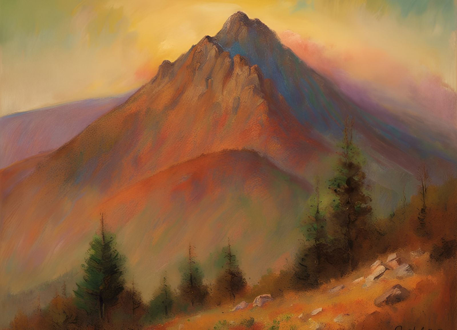 Mountain 1 - AI Generated Artwork - NightCafe Creator