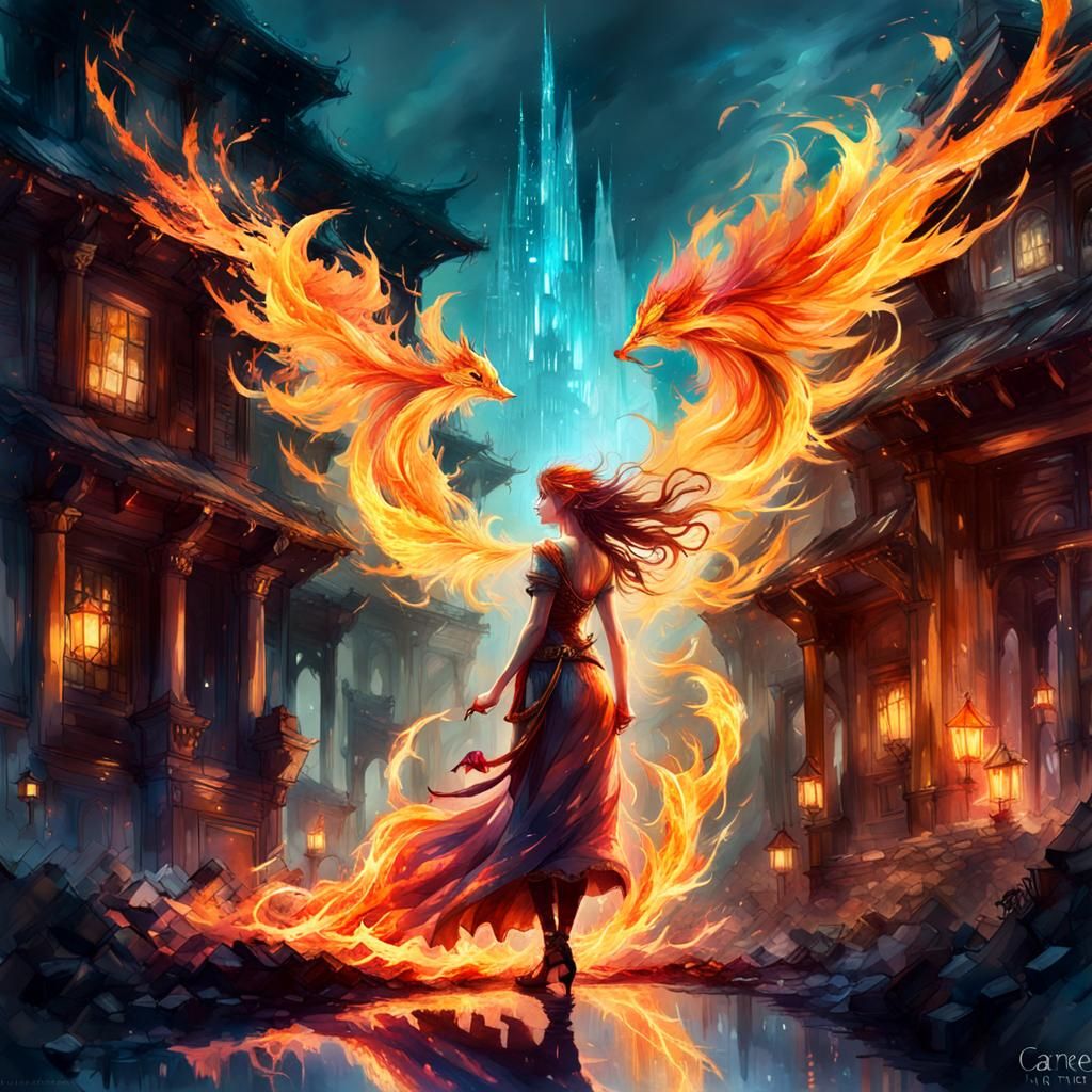personification of the Fire - AI Generated Artwork - NightCafe Creator