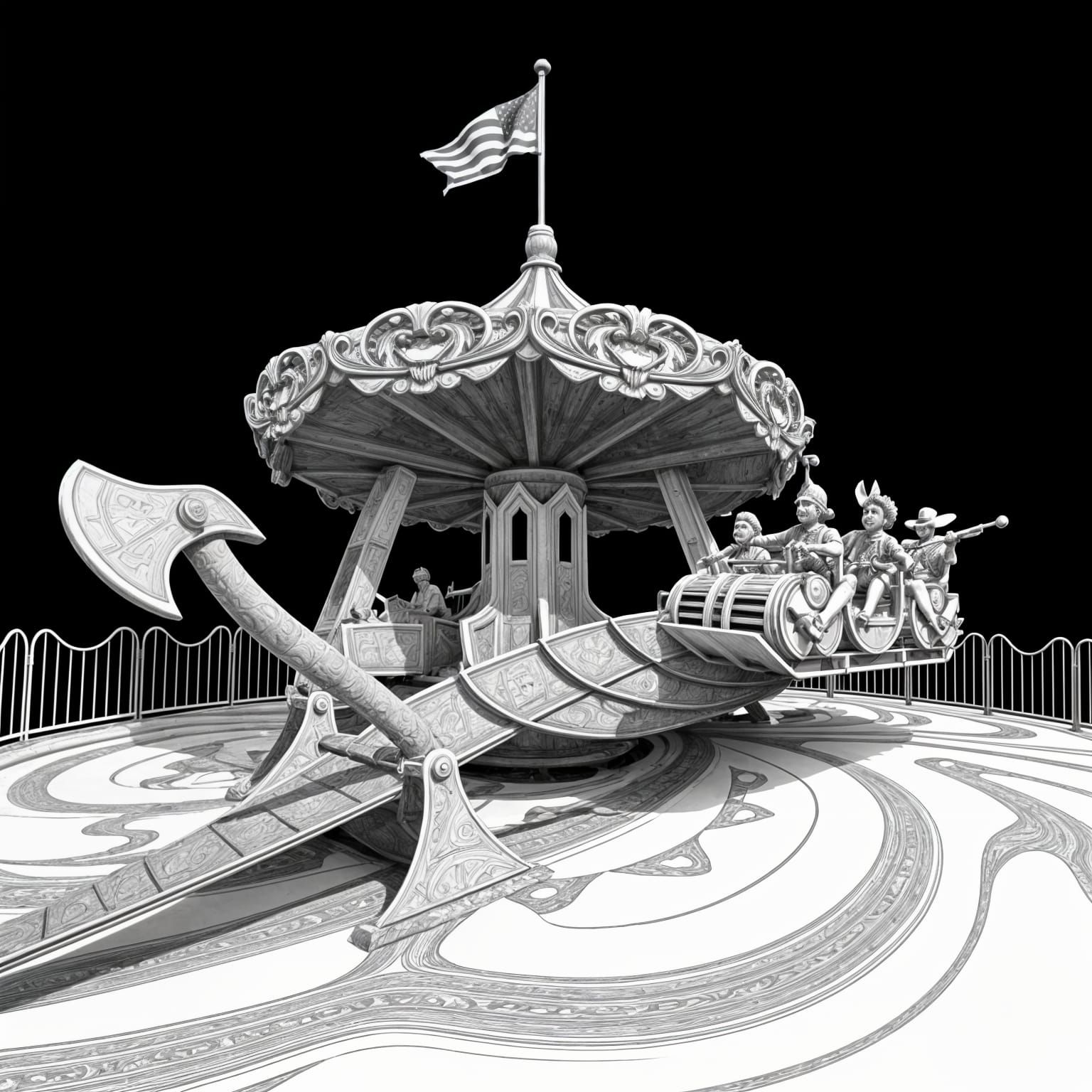 Extreme Theme Park - AI Generated Artwork - NightCafe Creator