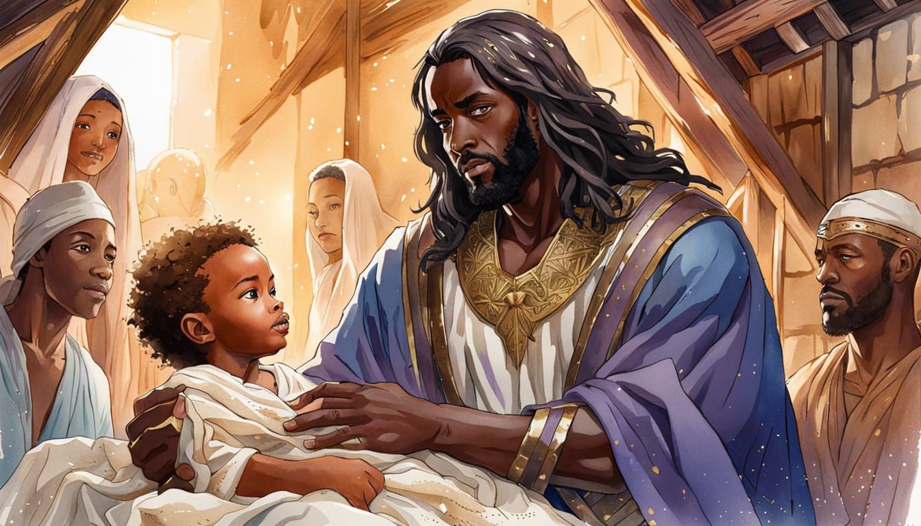 Jesus and his father, Joseph - AI Generated Artwork - NightCafe Creator