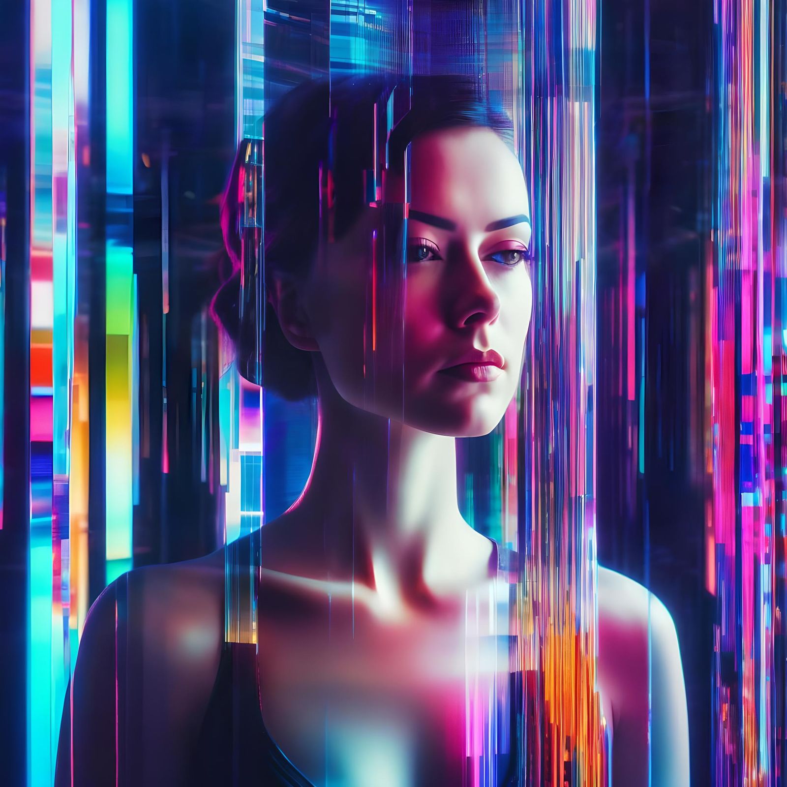 Digital Prism - AI Generated Artwork - NightCafe Creator