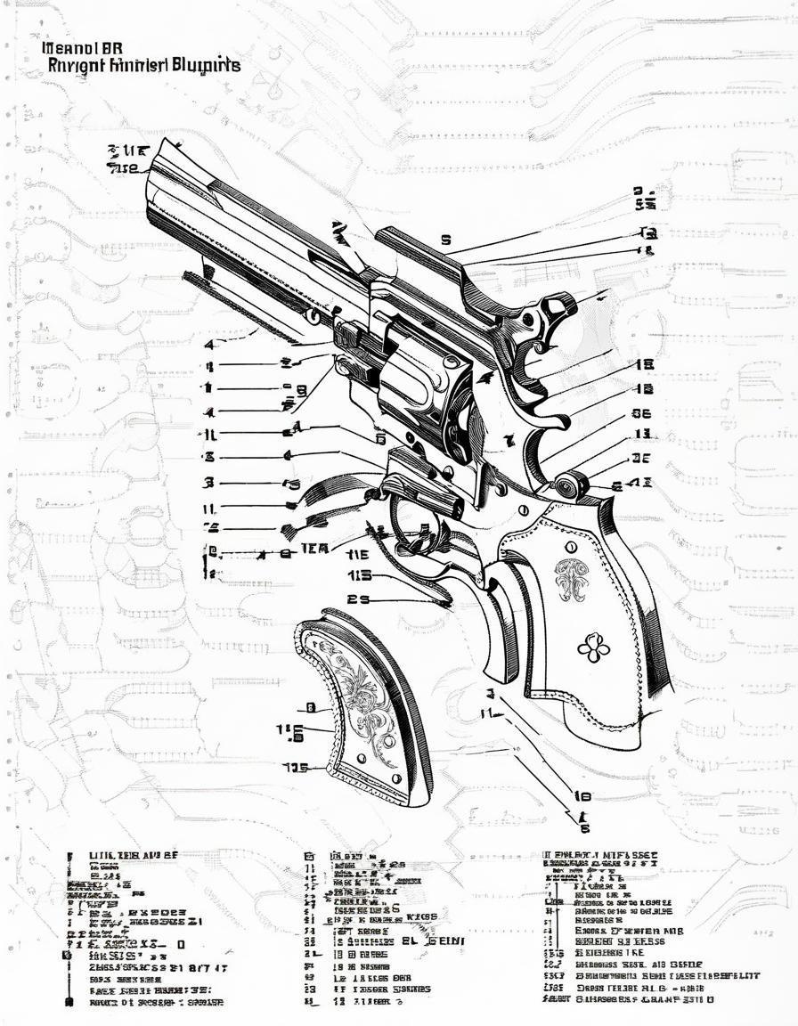 Maj-Tech Caster Revolver handgun blueprints MK 2 - AI Generated Artwork ...