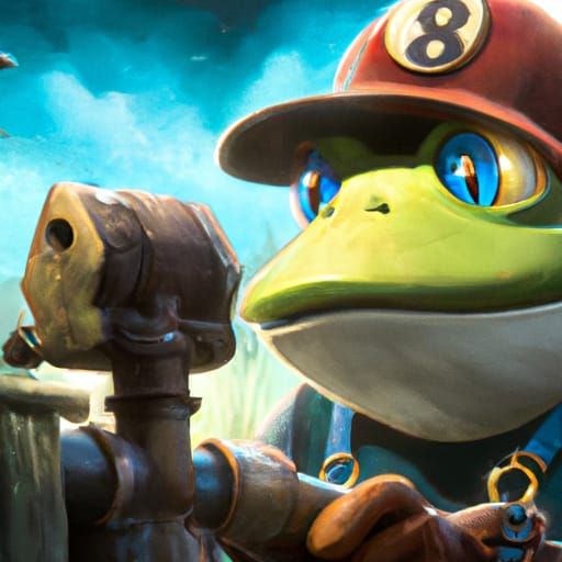 Frog plumber 2 - AI Generated Artwork - NightCafe Creator
