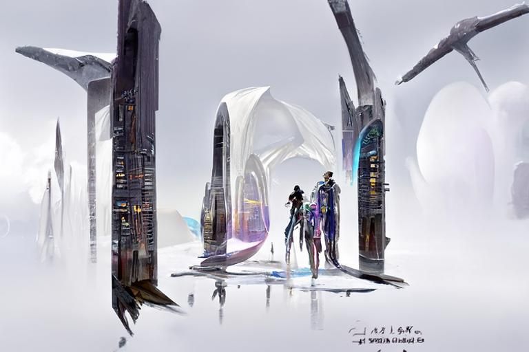 Sci-fi futuristic fantasy collosseum by Alayna Danner Dang My Linh Alyn ...