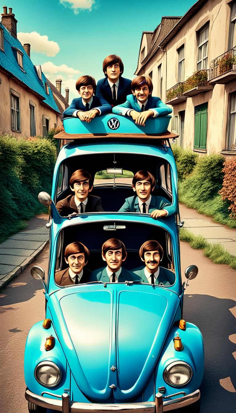 groovy 60s beatles - AI Generated Artwork - NightCafe Creator