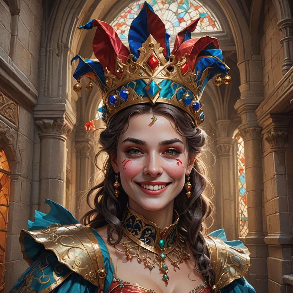 Lady Jester 2 - AI Generated Artwork - NightCafe Creator