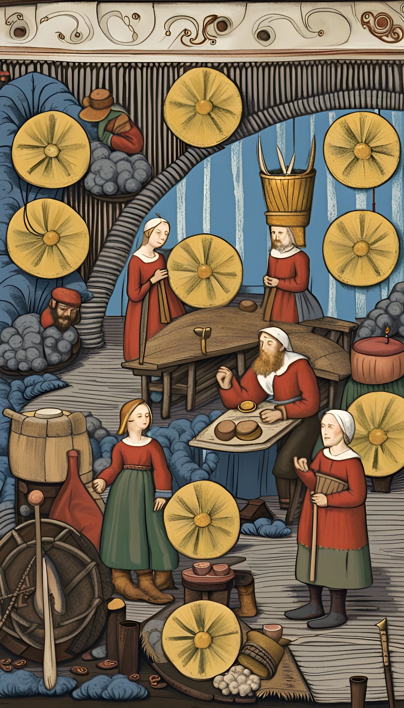 Medieval Norwegian family celebrating - AI Generated Artwork ...