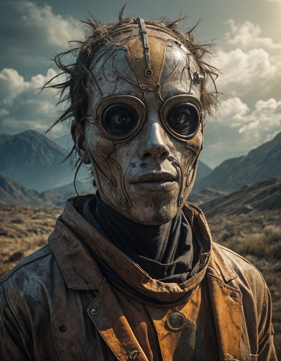 Astral Neo-Primitive Dystopia Illuminated by Sunsh... - AI Art