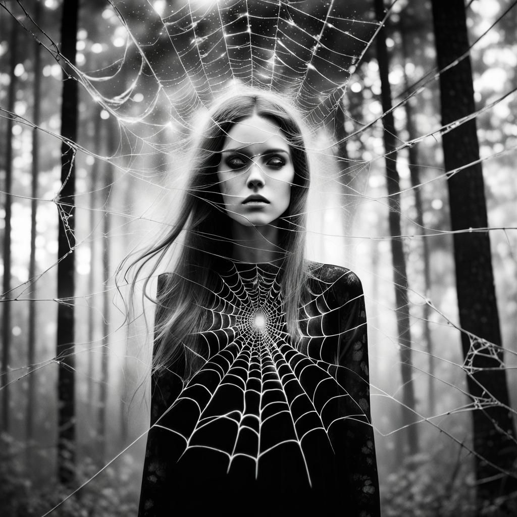 Spider web - AI Generated Artwork - NightCafe Creator