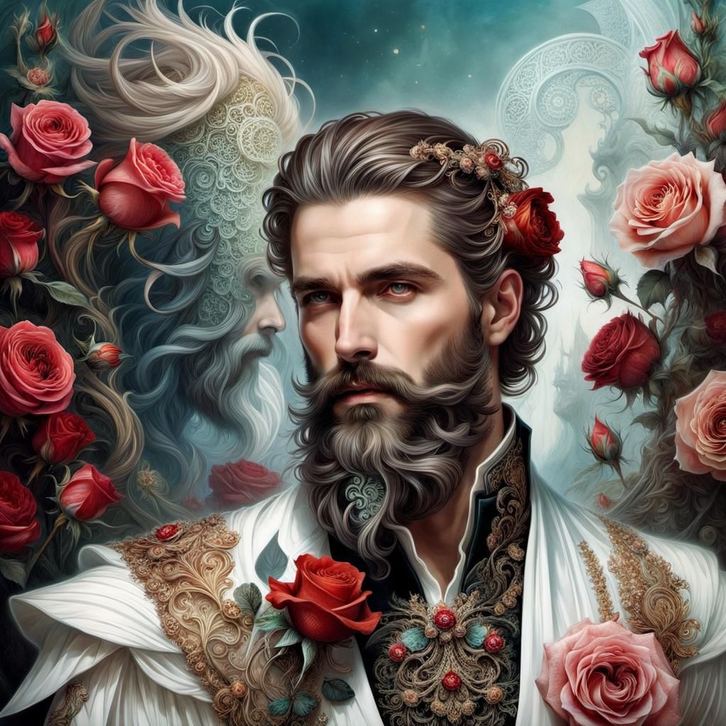 Ornate Beard Fantasy by [Karol Bak + Marc Simonetti + Luis Royo ...