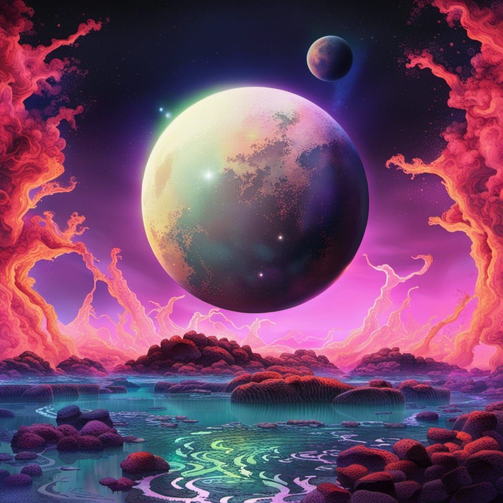 Synthwave Universe - AI Generated Artwork - NightCafe Creator