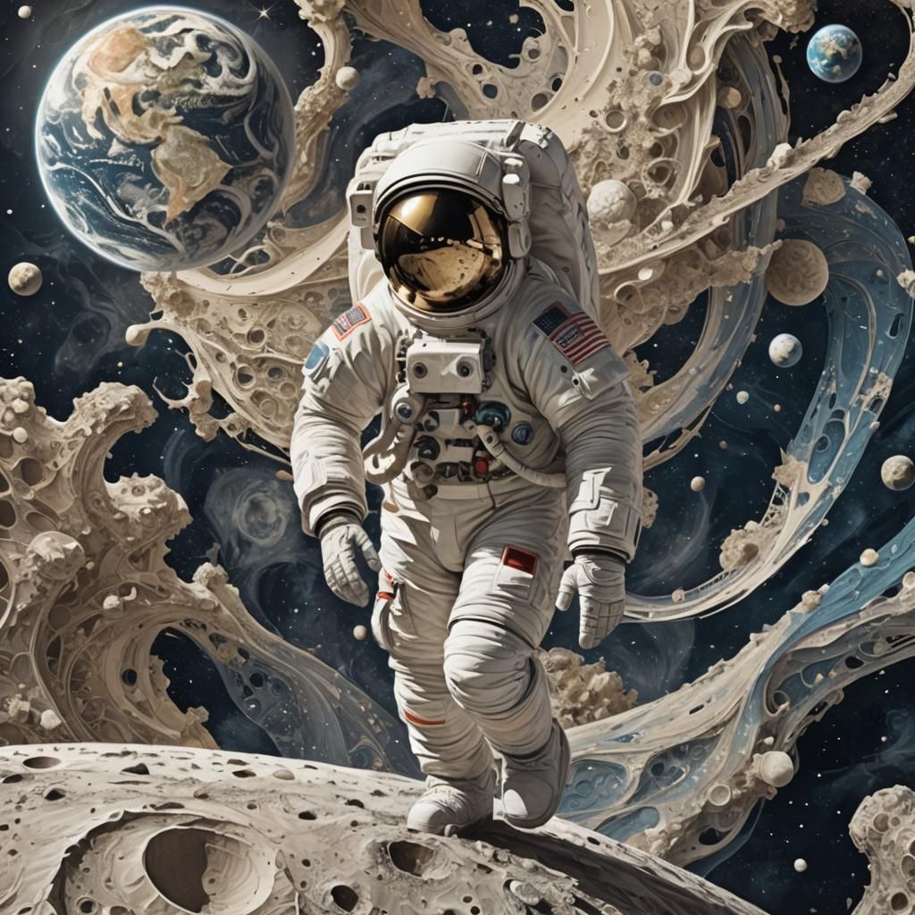 Spilled Milk Galaxy - AI Generated Artwork - NightCafe Creator