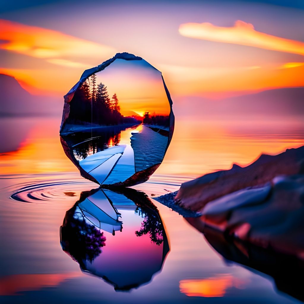 Double reflection - AI Generated Artwork - NightCafe Creator